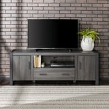 Carson TV Stand by River Street Designs for TVs up to 70", Charcoal ...
