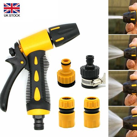 5x High Pressure Water Spray Tool Nozzle Garden Hose Pipe Lawn Car Wash ...