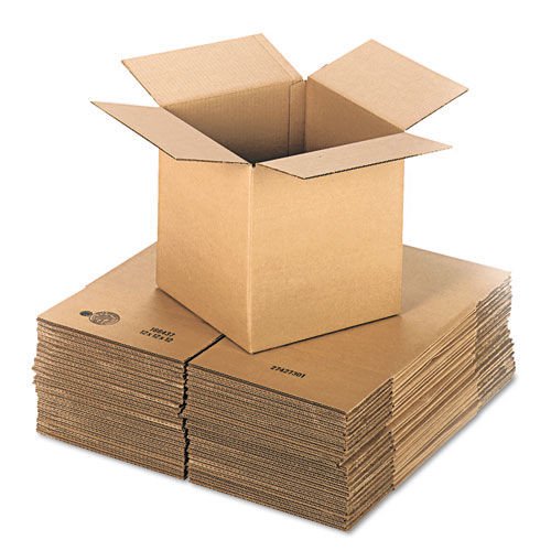 General Supply Brown Corrugated - Cubed Fixed-Depth Shipping Boxes, 12l ...