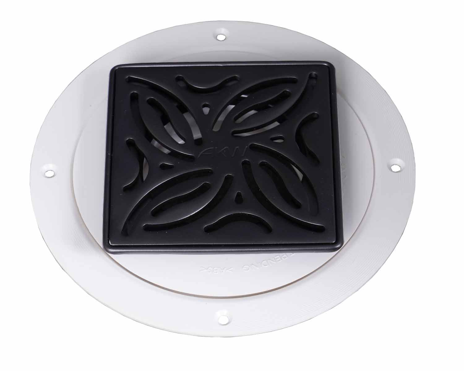 ARC CD1213-BK TrueDEK Classic Swirl Pattern Shower Drain, Black ...