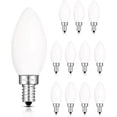 E12 LED Candelabra Bulbs 2W 25W Eqv 250LM 4000K Neutral White, B11 ...