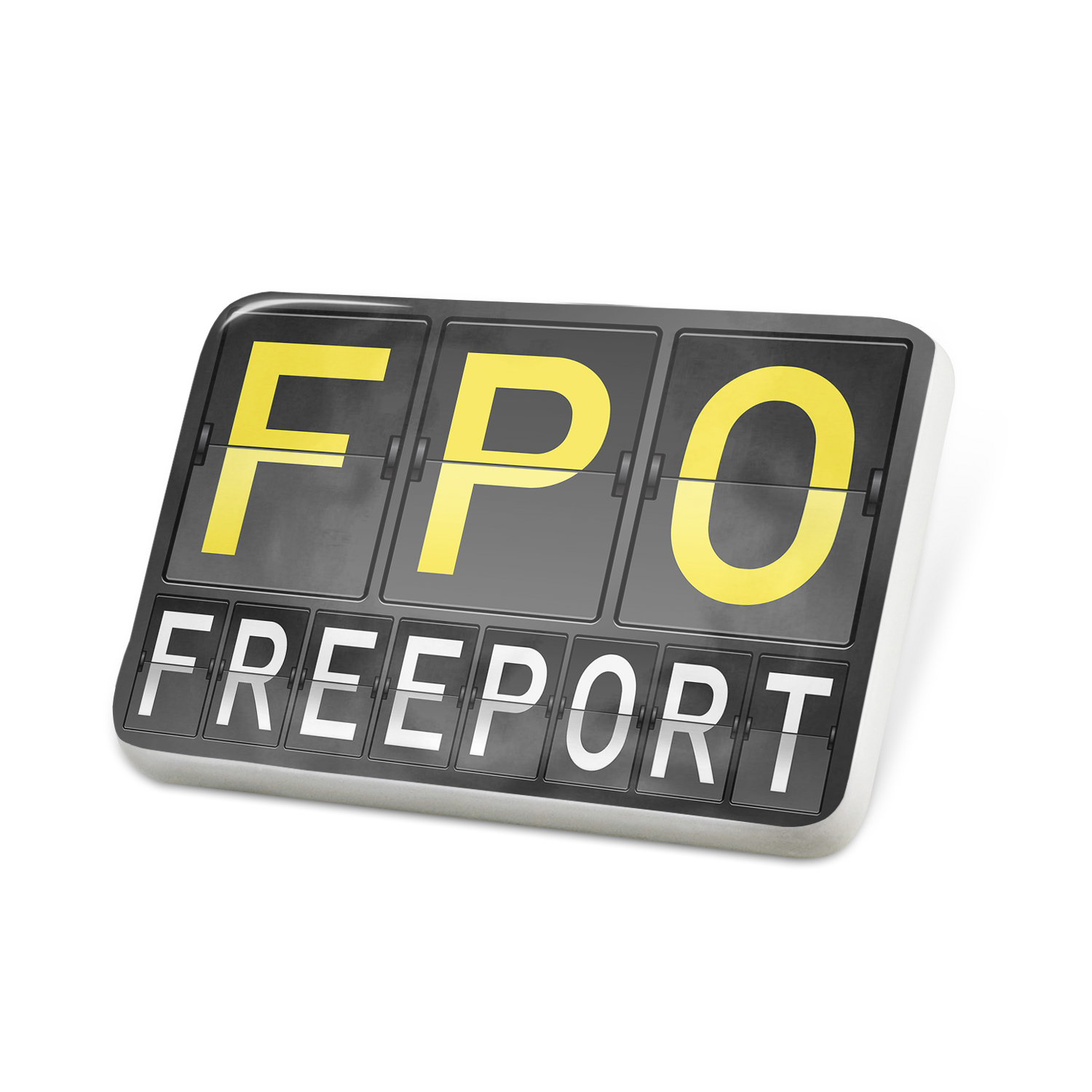 Porcelein Pin FPO Airport Code for Freeport Lapel Badge – NEONBLOND ...