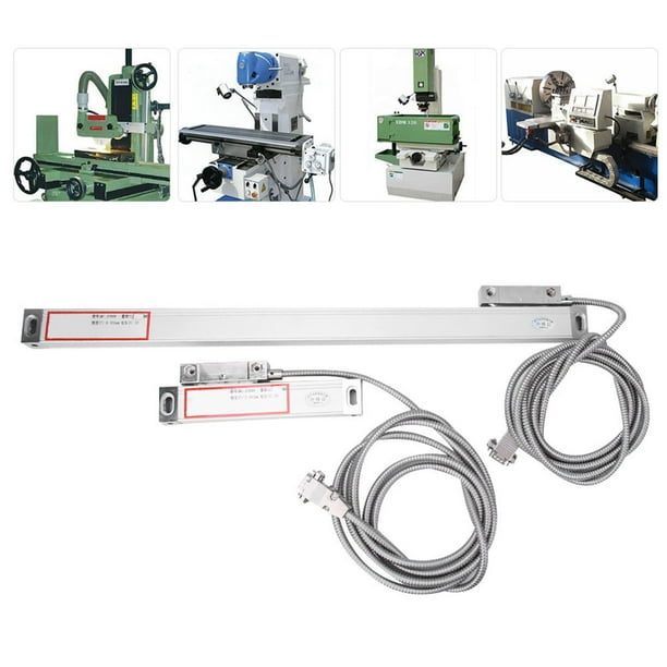 Escala lineal DRO, 2 piezas Escala lineal DRO de alta precisión Escala codificadora lineal Fiel ...
