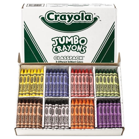 Crayola Jumbo-Sized Crayons Classroom Pack - Set Of 200 - Assorted ...