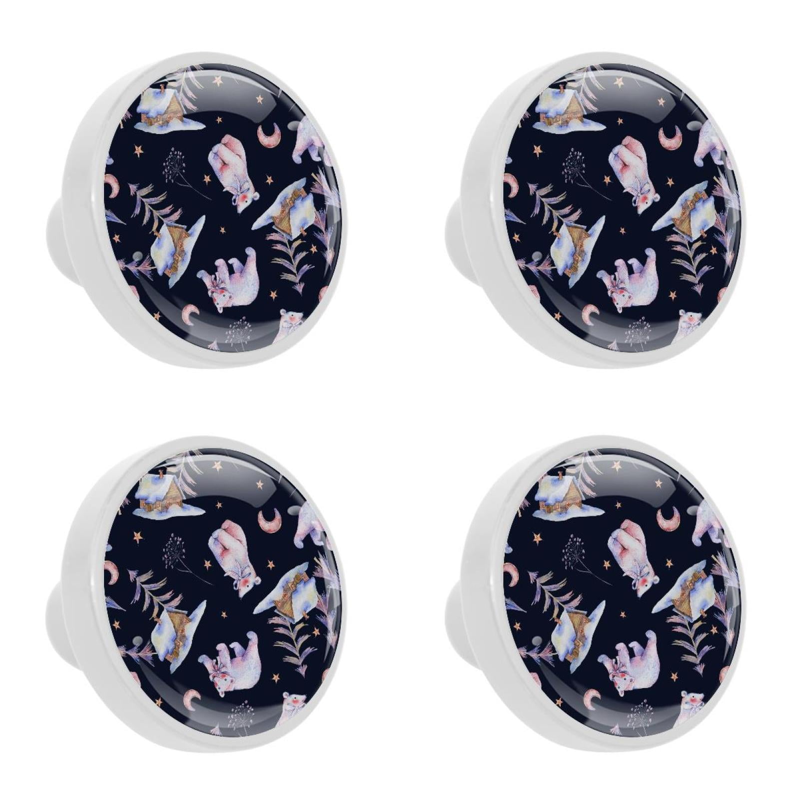 4 Pcs Bear Knobs for Kitchen Cabinet Cupboard Dresser Bookcase Drawer ...