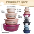 4Pcs Mixing Bowl With Lid Preparation Bowl With Color Cooking And Lid ...