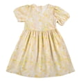 Babcutegg Floral Print Casual Dress With Puff Sleeves, Breathable A ...