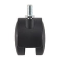 Furniture Swivel Locking Caster 8mm Screw Stem 2-inch Dia Wheel Black ...
