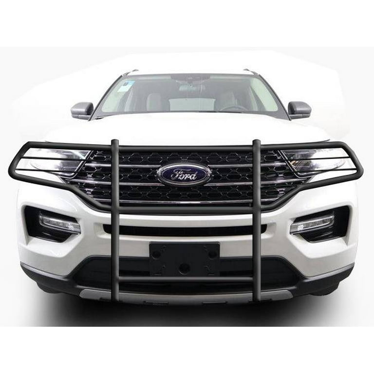 Black Horse Black Modular Grille Guard Compatible with 2020 2022 Ford Explorer