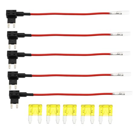 Unique Bargains 1Pack 12V Standard Fuse Adapter Tap Fuse Kit with 5pcs ...