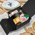 12pack Gift Boxes with Lids,Black Gift Boxes Bulk with Gold Bow Ribbon ...