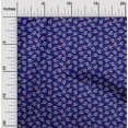 oneOone Cotton Poplin Blue Fabric Floral Dress Material Fabric Print ...