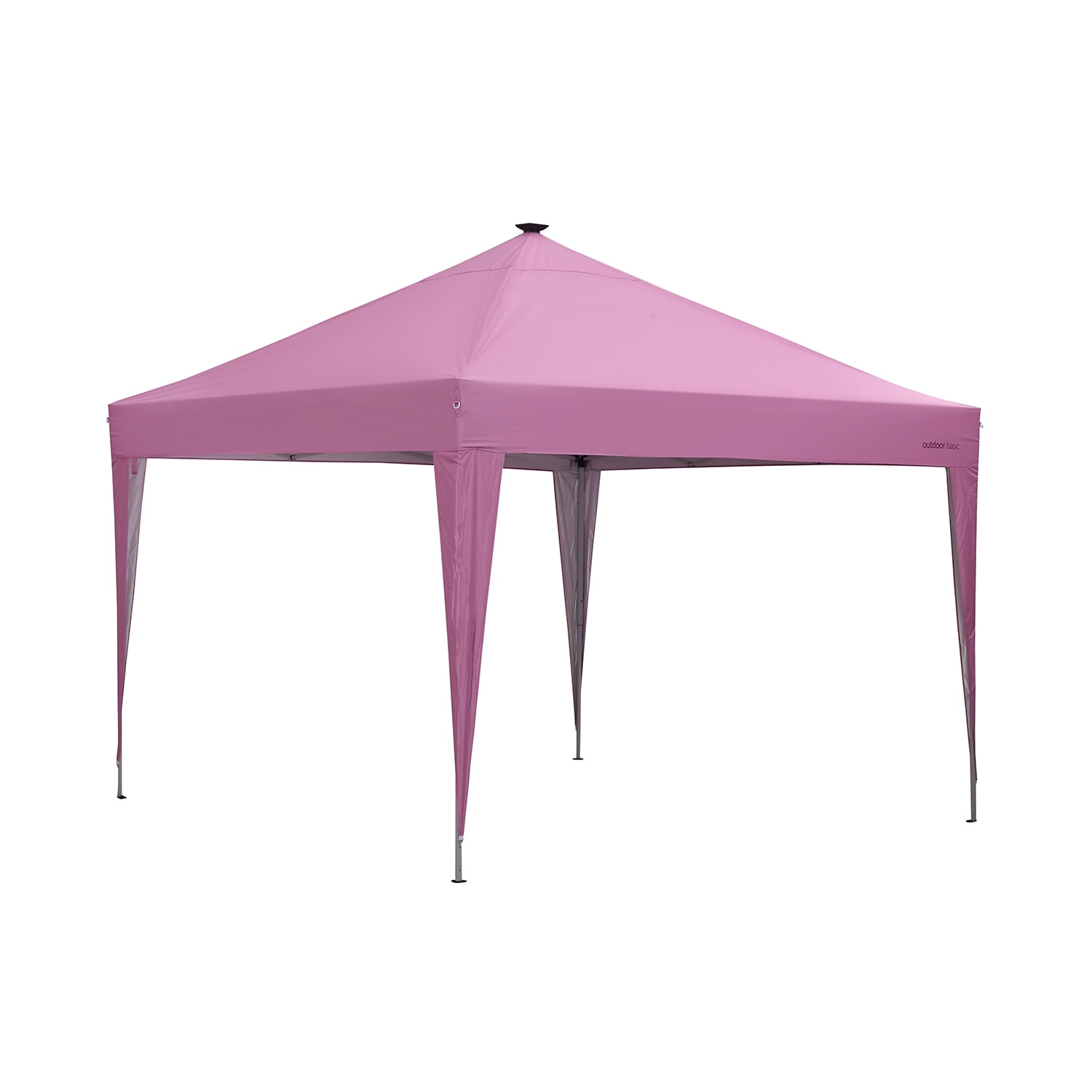 Outdoor Basic 10ft Instant Lighted Canopy Patio Pop Up Gazebo Canopy ...