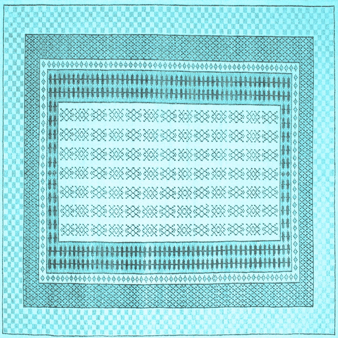Ahgly Company Indoor Square Abstract Light Blue Contemporary Area Rugs ...