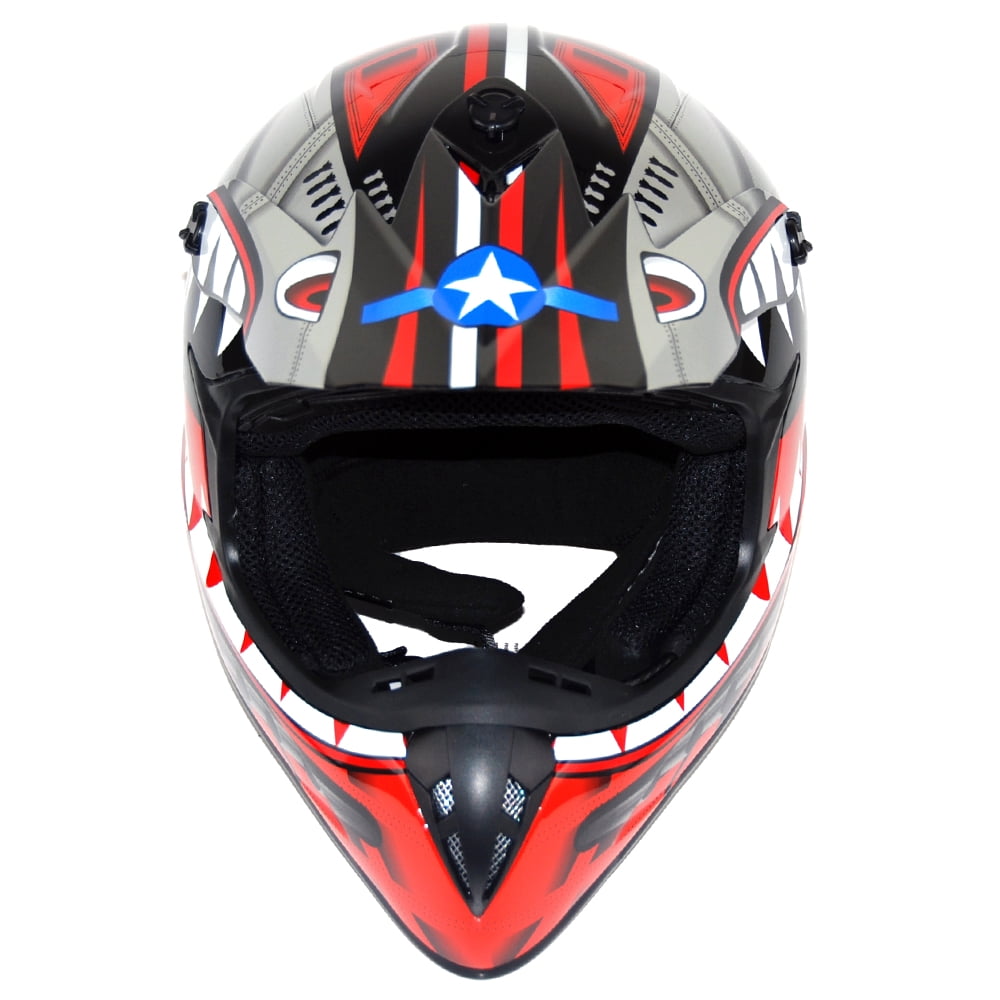 Buy 1Storm Adult Motocross Helmet BMX MX ATV Dirt Bike Downhill ...