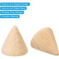 30x30mm Natural Wood Cone Ring Holder, 20 Pack Finger Jewelry Display ...