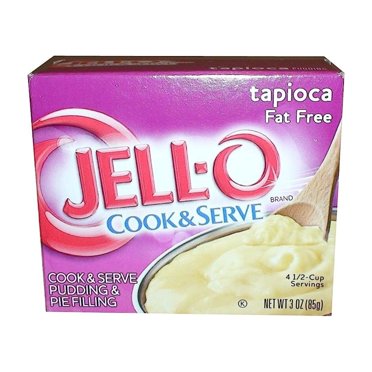 Jell-O Cook & Serve Tapioca Artificially Flavored Fat Free Pudding ...