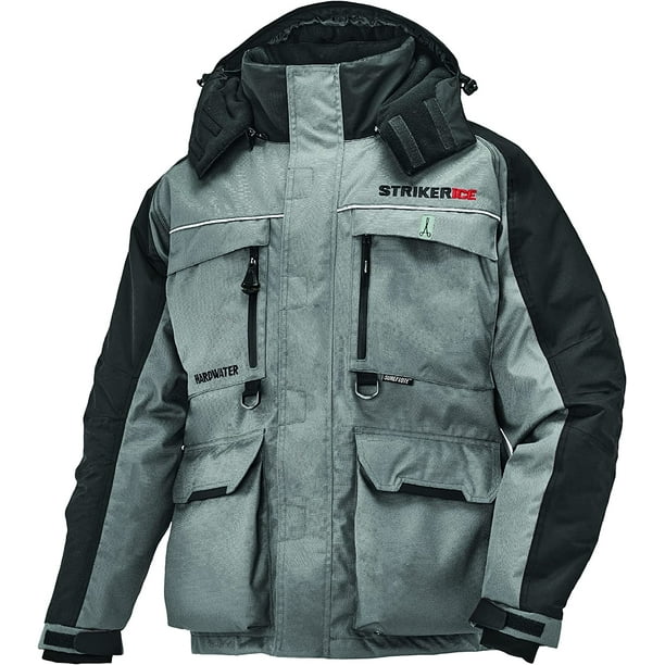 StrikerICE Men Hardwater Jacket Sureflote Flotation Technology Gray/Blk ...