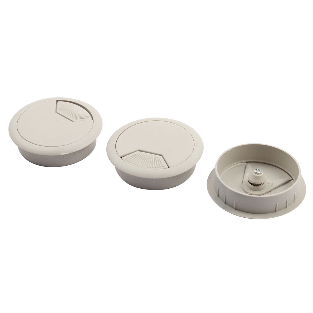 Computer Table Desk Plastic Round Grommet Wire Cable Hole Cover 53mm ...