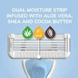 BIC EasyRinse Sensitive Anti-Clogging, Refillable Women's Razors With 4 ...