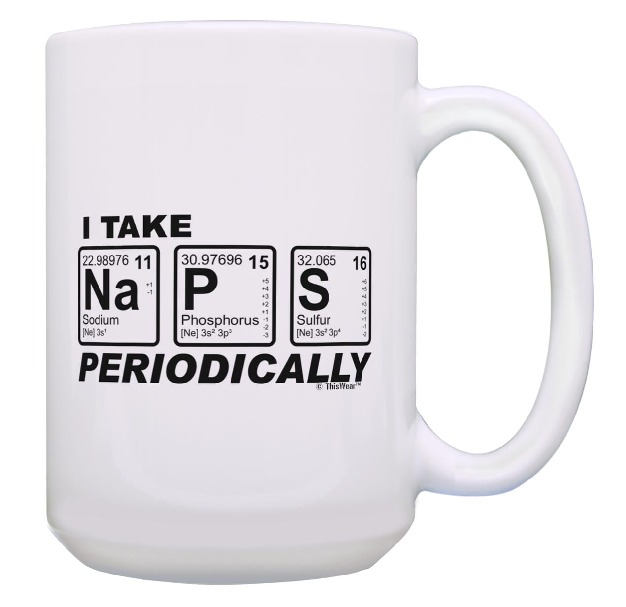ThisWear Science Teacher Gifts Take Naps Periodically Periodic Table ...