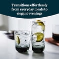 Tumbler and Rocks Glass Cups Set, Smoke Hue Mixed Drink Glasses with ...
