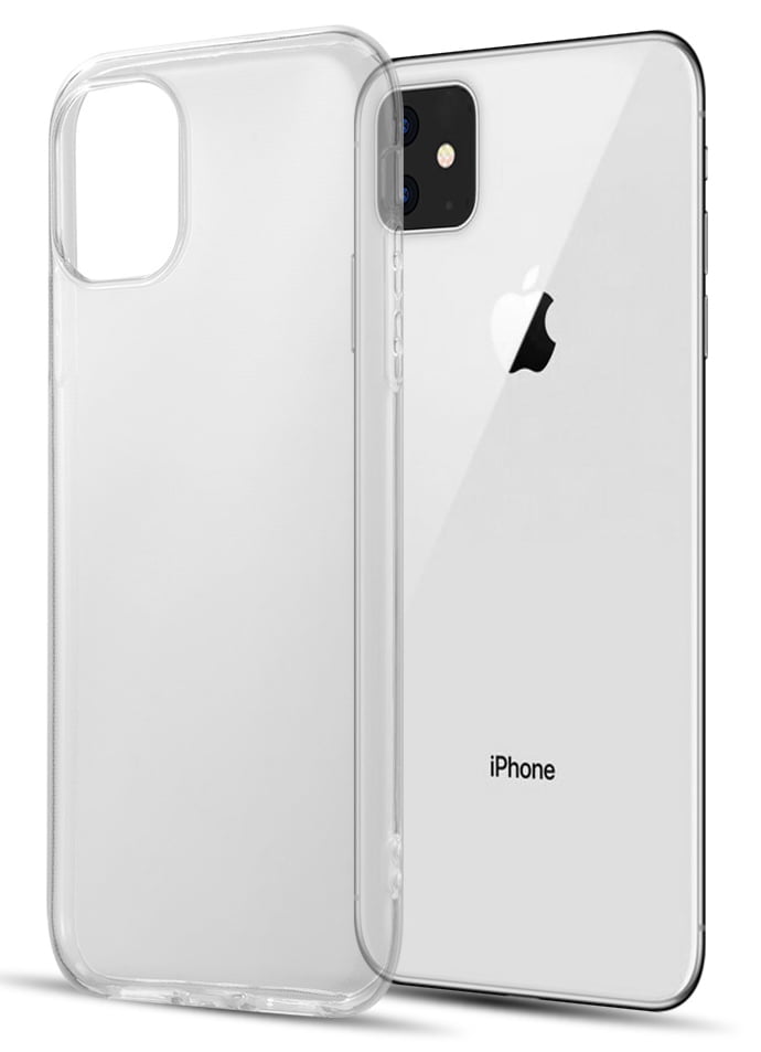 Case for iPhone 11, Clear Transparent See-Thru Flex Gel TPU Skin Slim ...
