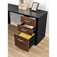 Altra Avalon L Desk, Cherry/Black - Walmart.com