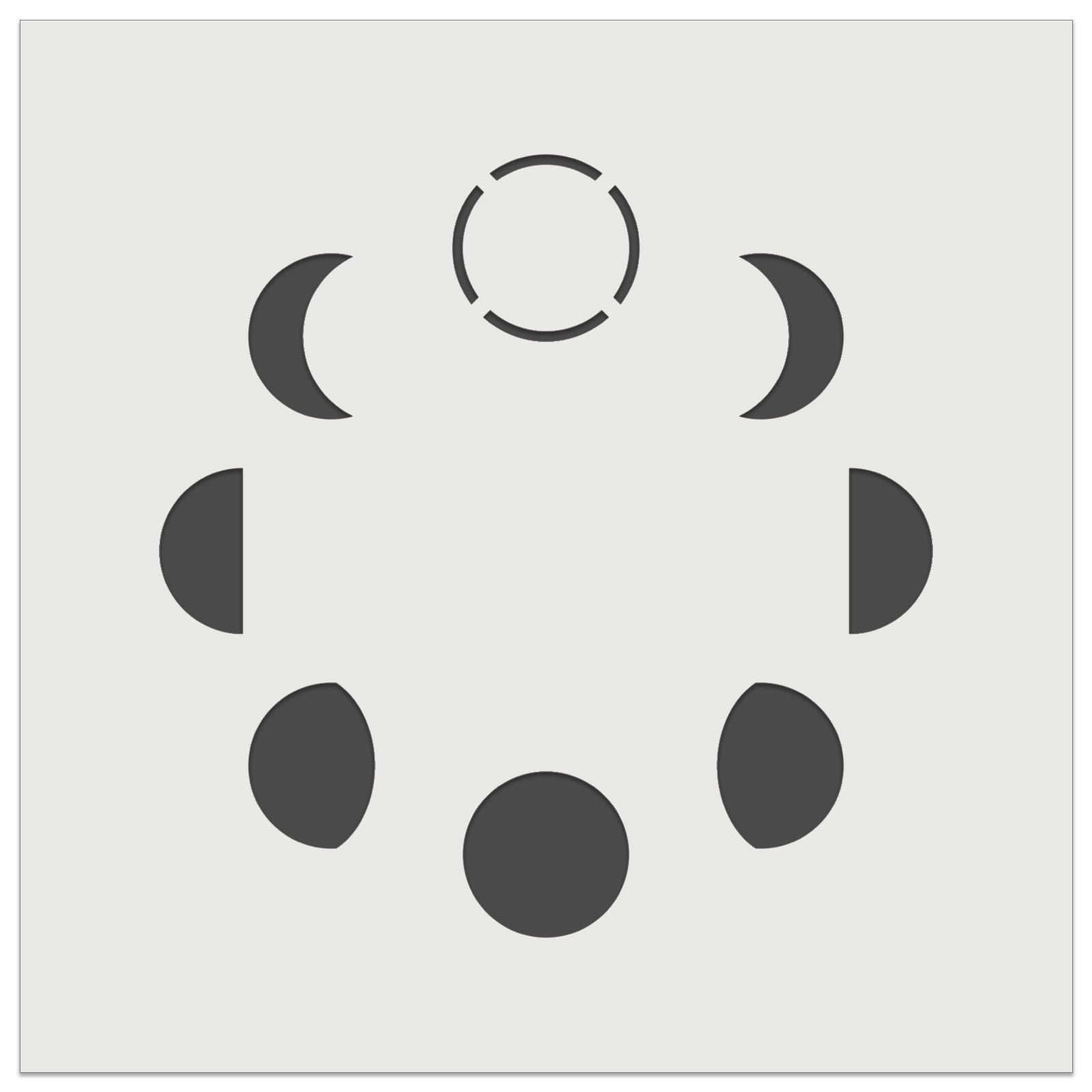 Moon Phases Circle DIY Cookie Wall Craft Stencil - 9.0 Inch - Walmart.com