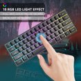 MageGee Mini 60% Gaming Keyboard, RGB Backlit 61 Key Ultra-Compact ...