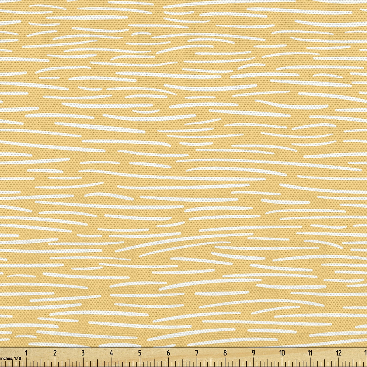 Abstract Upholstery Fabric by the Yard, Hand-drawn Style Wavelike Lines ...