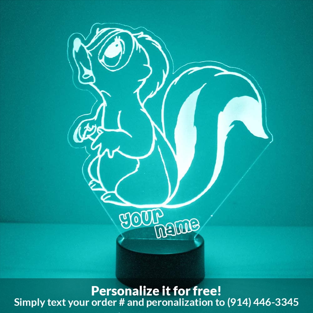 Mirror Magic Store Skunk Color Changing Personalized LED Light with ...