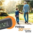 Living247 FitStep 3D Pedometer for Seniors, Easy to Use One Button Step ...