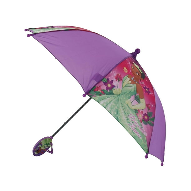 Disney Kid's Princess Tiana Stick Umbrella with Clam Shell Handle ...