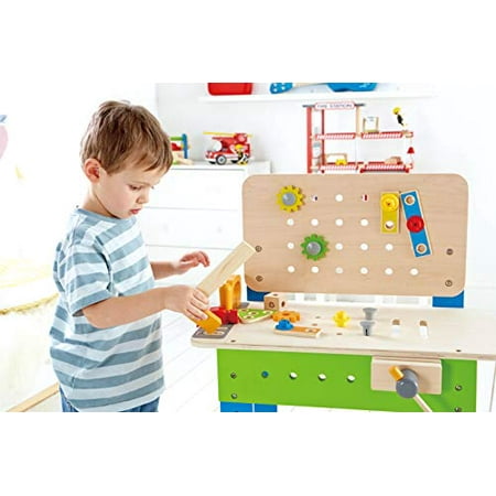 Master Workbench by Hape Award Winning Kids Wooden Tool Bench Toy ...