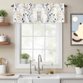 Black Yellow Leaf Light Filtering Valance Curtains, Branch Tree ...