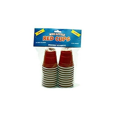 True Lil' Reds Mini Disposable Cups, Shot Glasses Red Cups 1.75oz Set ...