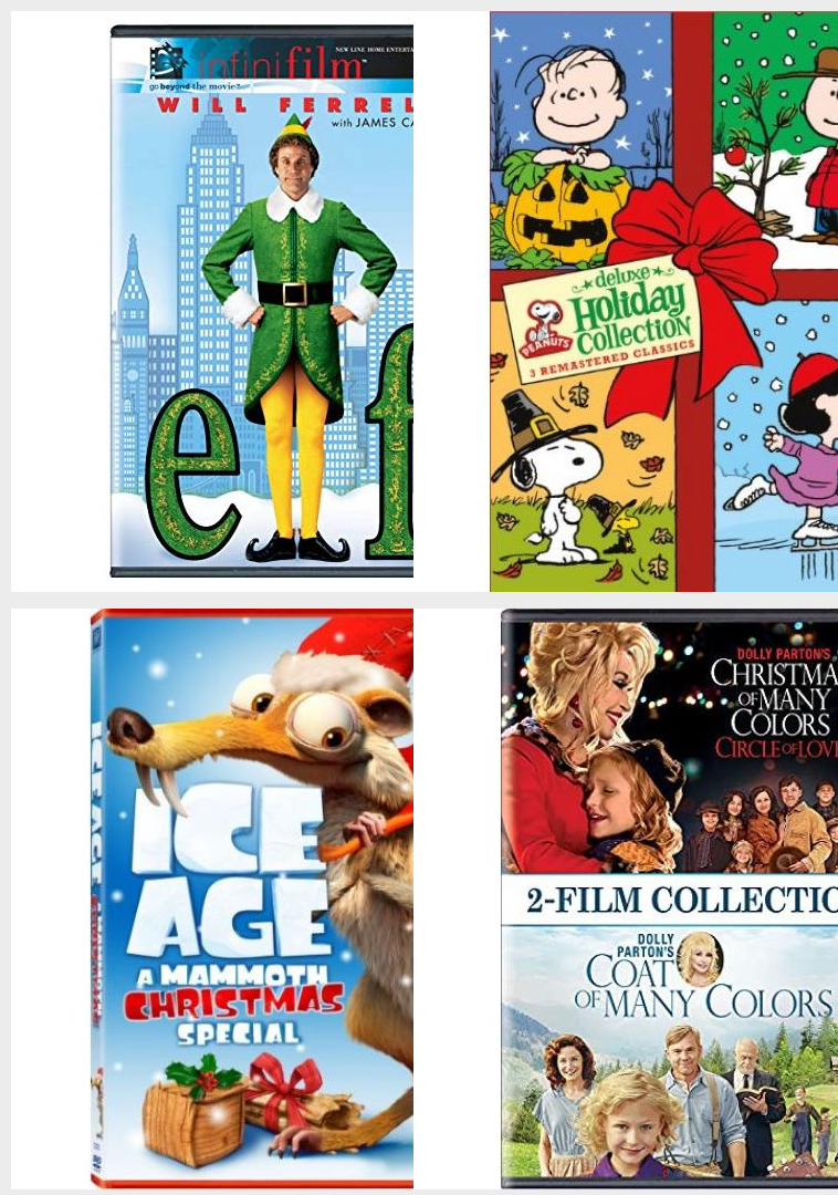 Christmas Holiday Movies DVD 4 Pack Assorted Bundle Elf Infinifilm ...