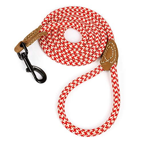 Mile High Life | Mountain Climbing Dog Rope Leash with Heavy Duty Metal ...