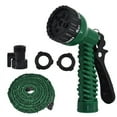 Expandable Garden Water Hose 75ft Flexible Deluxe Water Hose with 7 Setting-Spray Nozzle ...