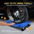 Blue Car Dolly Set of 4, 10000LBS Capacity Heavy Duty Vehicle Dolly ...