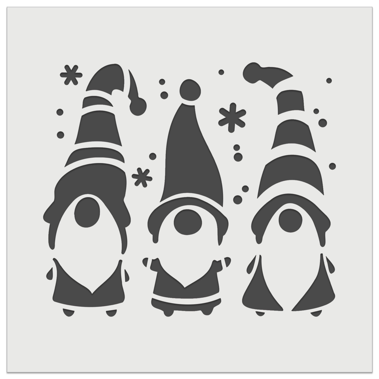 Christmas Gnome Trio DIY Cookie Wall Craft Stencil - 5.5 Inch - Walmart.com