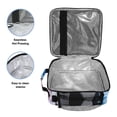 ALAZA Lighting Soccer Ball Lunch Box Insulated Cooler Lunch Bag with ...