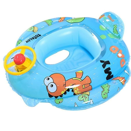 Baby Inflatable Pool Float Ring Mermaid Pattern Swimming Float Boat ...