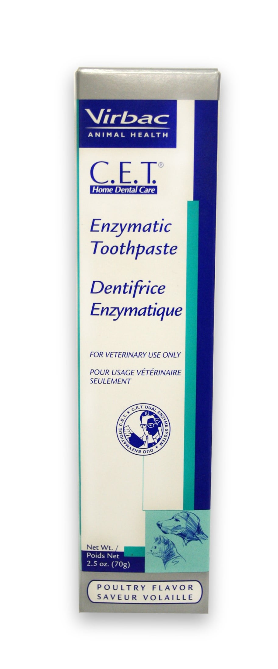CET Enzymatic Toothpaste for Dogs and Cats Poultry, 70 g - Walmart.com