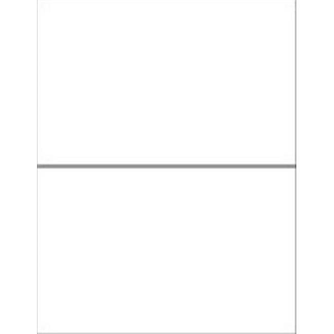 Ace Label 37800H 2-Up 8.5 x 5.5 Blank Label Sheet