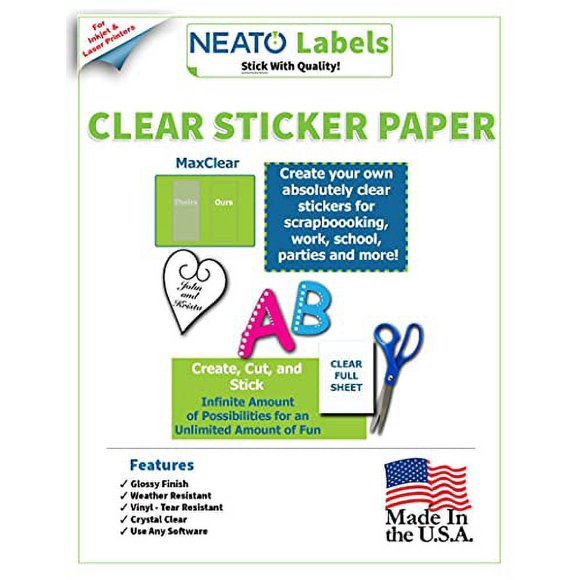 Sticker Paper Clear