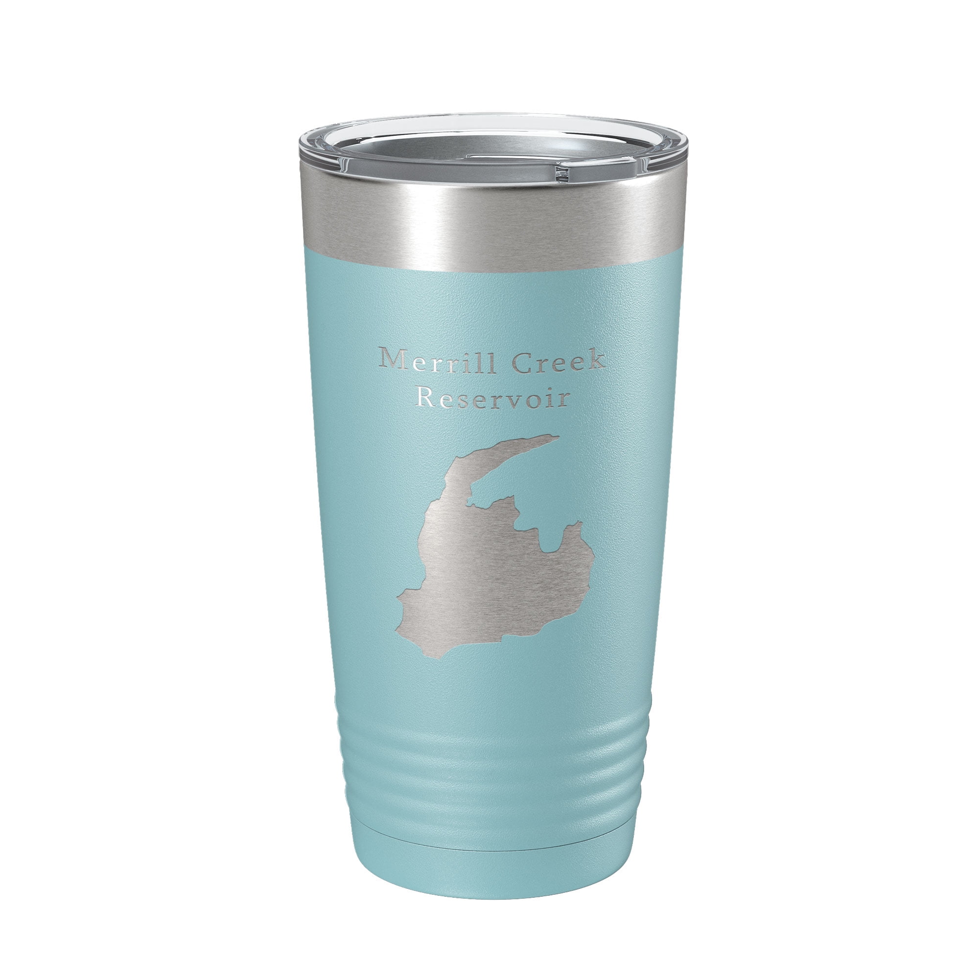 Merrill Creek Reservoir Tumbler Lake Map Travel Mug Insulated Laser ...