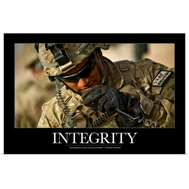 Military Integrity Poster