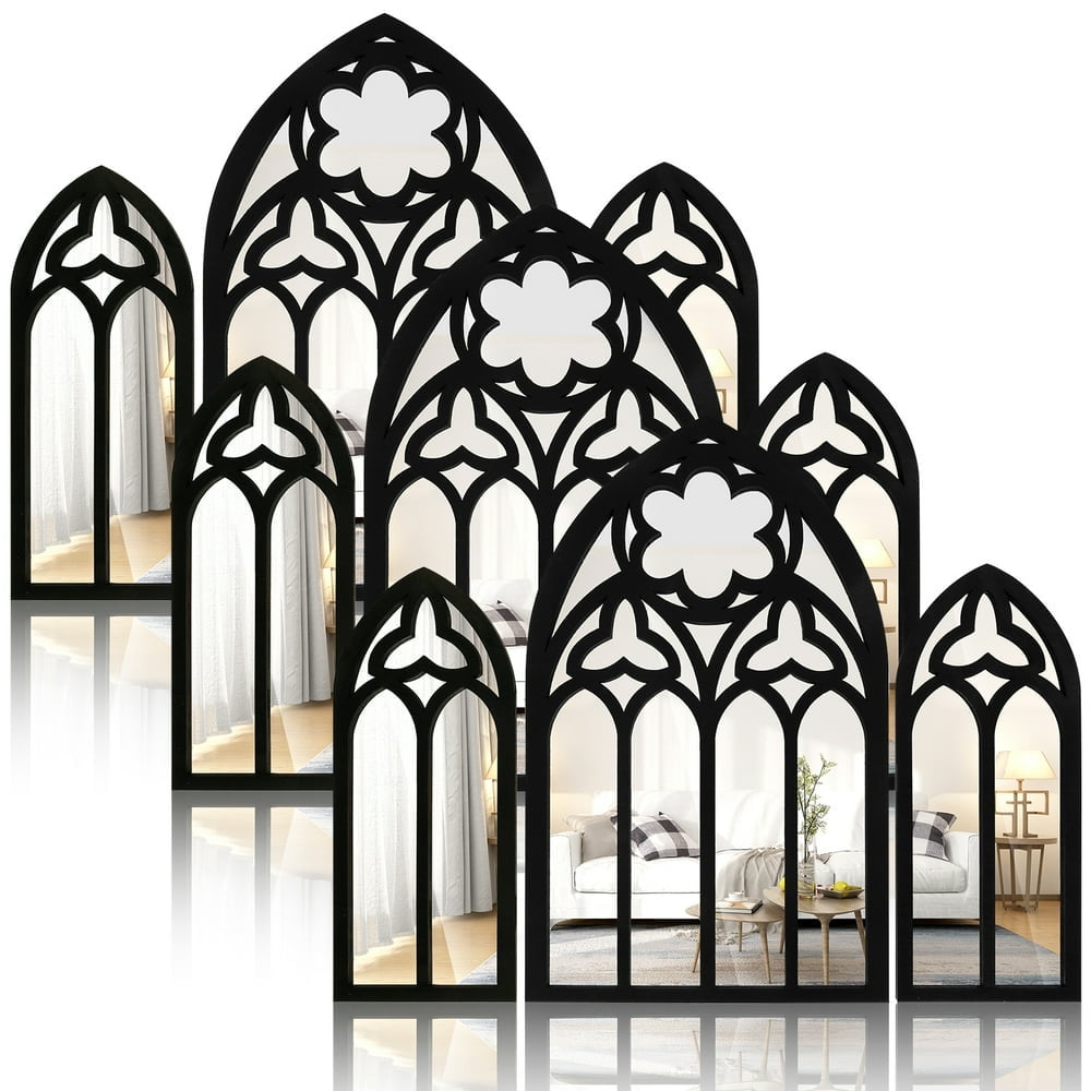 Click here for Generic 3pcs Wall Arch Mirrors Set Gothic Wall Mir... prices